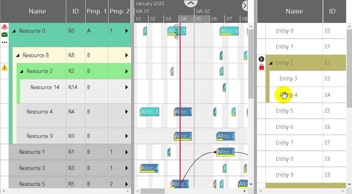 Visual Scheduling Widget for HTML5 Gantt charts - release 6.2