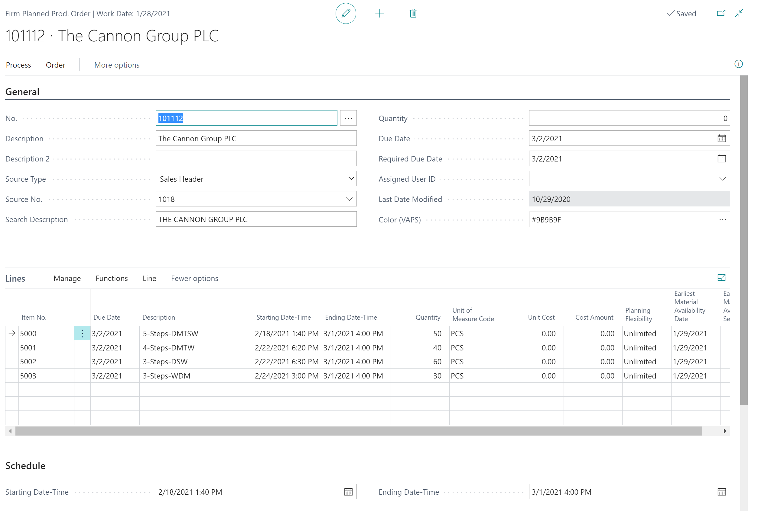The basics of Microsoft Dynamics 365 Business Central manufacturing