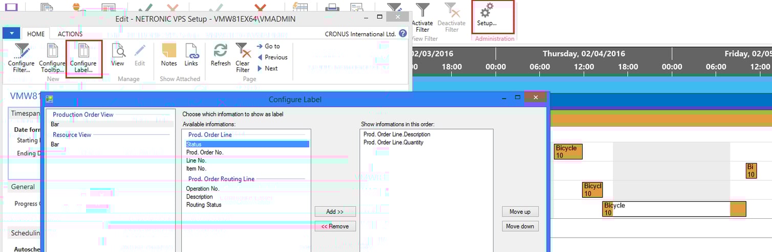 Microsoft Dynamics NAV Production Scheduling Enhanced: VPS version 1.4