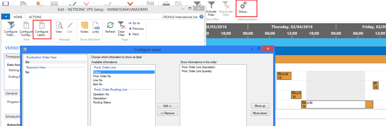 Microsoft Dynamics NAV Production Scheduling Enhanced: VPS version 1.4