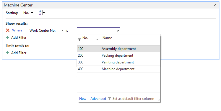 Visual Production Planning With NAV: Tips For Using Filters #1